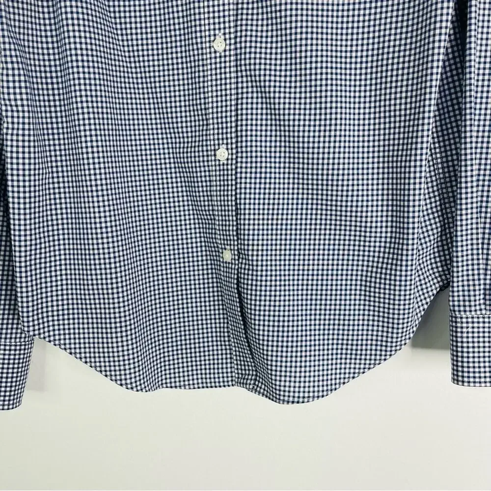 Chaps | Tops | Chaps Blue White Gingham Check Preppy Academia Coastal ...